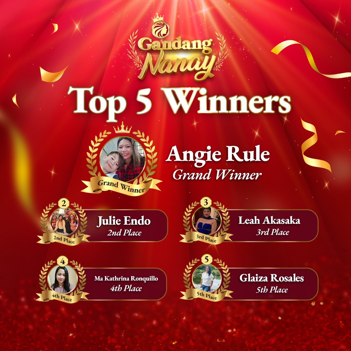 JRF Gandang Nanay Winners - Mother's Day 2024